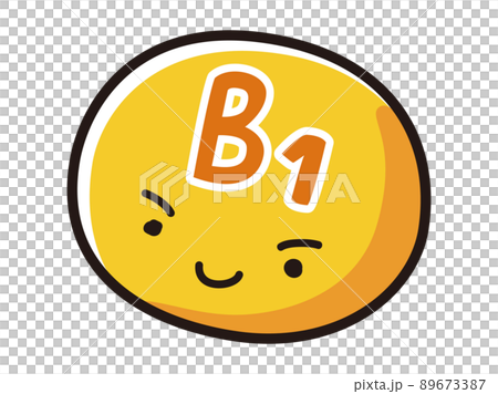Vitamin B1 character illustration - Stock Illustration [89673387] - PIXTA