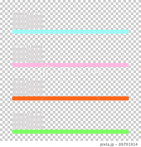 Toothbrush color variation set. - Stock Illustration [89701914] - PIXTA