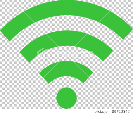Wi-Fi icon mark green - Stock Illustration [89713543] - PIXTA