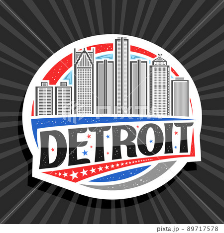 Vector logo for Detroitのイラスト素材 [89717578] - PIXTA