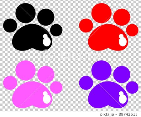 Animal paws type illustration - Stock Illustration [89742613] - PIXTA