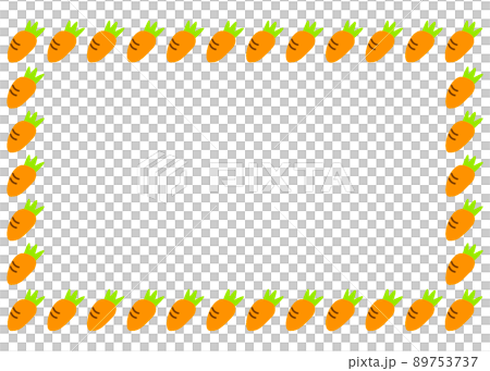 Carrot frame - Stock Illustration [89753737] - PIXTA