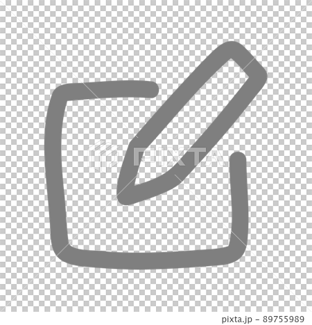 Simple icon of editing mark, hand-painted style - Stock Illustration ...