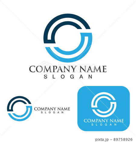 C Circle ring logo Template vector iconのイラスト素材 [89758926] - PIXTA