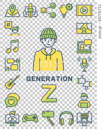 Gen Z icon set - Stock Illustration [89776752] - PIXTA