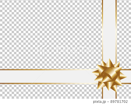 Luxury cross-hanging ribbon horizontal position... - Stock Illustration ...