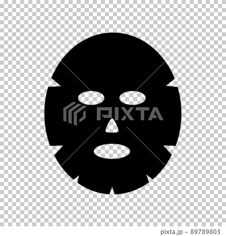Black face pack. Face pack. Beauty image. - Stock Illustration ...