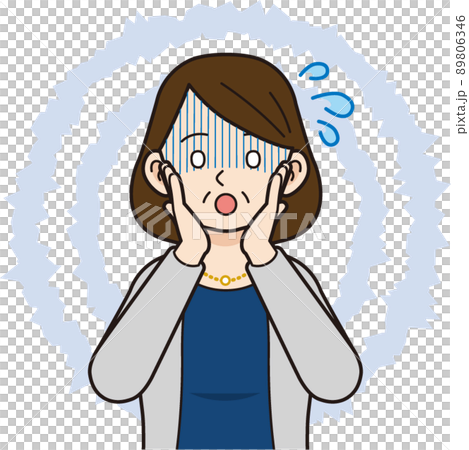 Impatient working middle woman _ line drawing - Stock Illustration ...