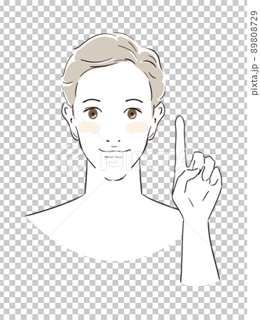 Handsome man explaining the point - Stock Illustration [89808729] - PIXTA