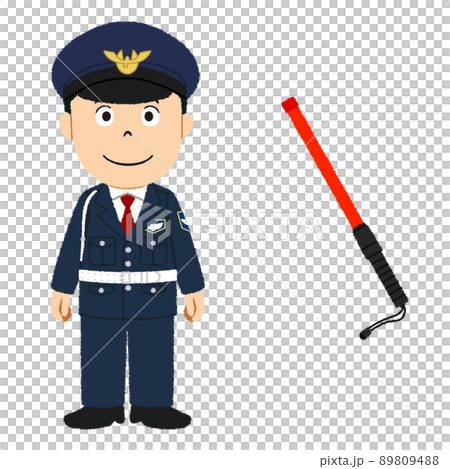 Security guard's illustration - Stock Illustration [89809488] - PIXTA