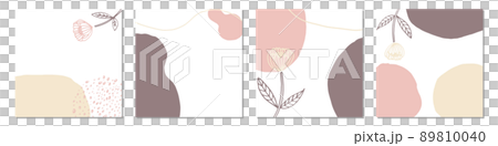 Abstract pastel color frameset - Stock Illustration [89810040] - PIXTA