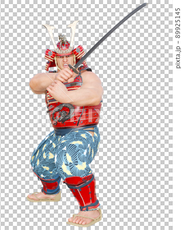 Red armor warrior - Stock Illustration [89925145] - PIXTA