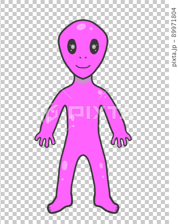Alien (pink) - Stock Illustration [89971804] - PIXTA