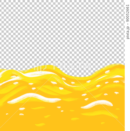 Yellow lemon juice wave bavjground banner hand...のイラスト素材 [90052661] - PIXTA