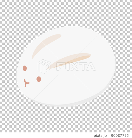 Illustration of a round and cute rabbit - Stock Illustration [90087755 ...