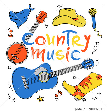 Country Western Music Clip Art