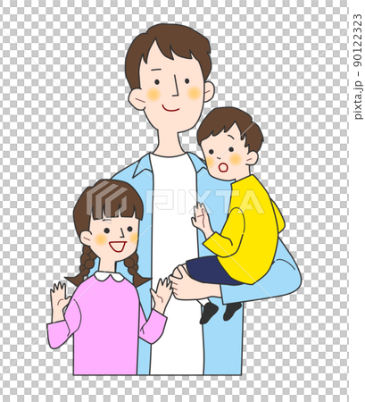 Single Parent Family Cartoon