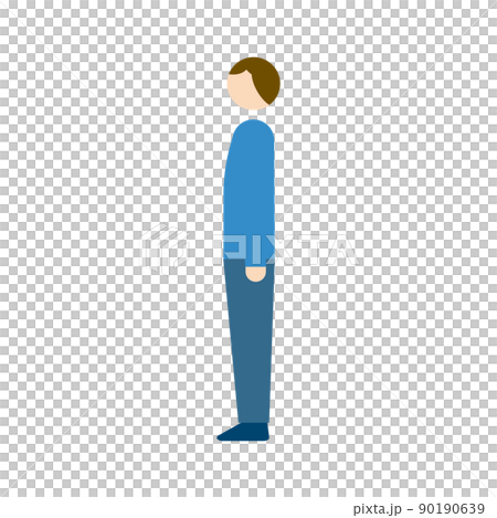 Male sideways icon - Stock Illustration [90190639] - PIXTA