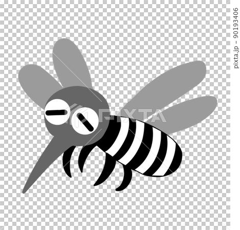 Mosquito pop flat illustration - Stock Illustration [90193406] - PIXTA