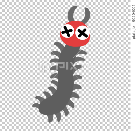 Pop flat illustration of centipede (millipede,... - Stock Illustration ...
