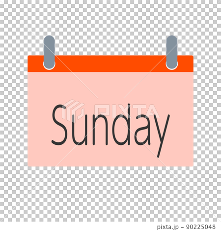 Sunday Calendar Clipart