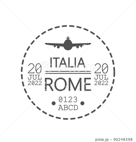 Italy Passport Stamp 46 Italy Passport Stamp Stock Photos, High Res