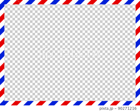 Airmail style frame background - Stock Illustration [90271216] - PIXTA