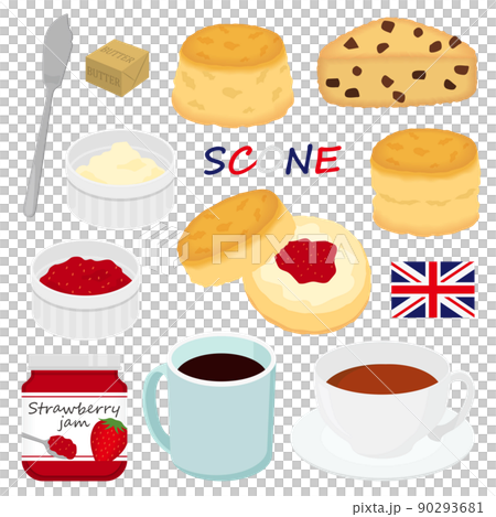Scone illustration set - Stock Illustration [90293681] - PIXTA