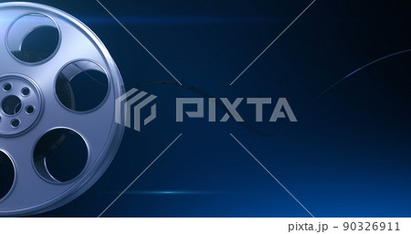 Film rolling out of a film reelのイラスト素材 [90326911] - PIXTA