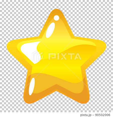 Rounded yellow star - Stock Illustration [90502006] - PIXTA