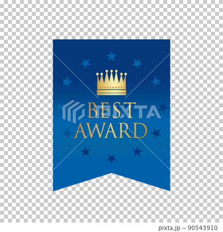 Best Award_Blue Ribbon and Stars - Stock Illustration [90543910] - PIXTA