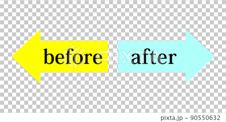 Illustration of "before" and "after" - Stock Illustration [90550632 ...