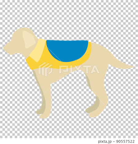Standing service dog - Stock Illustration [90557522] - PIXTA