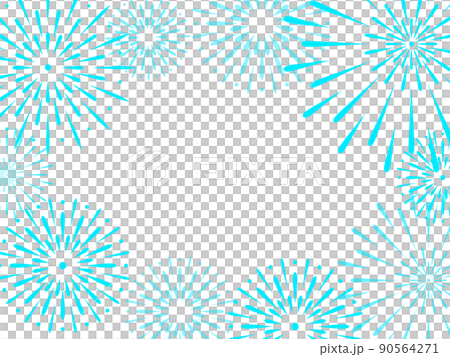 Fireworks ② Single color white background - Stock Illustration ...