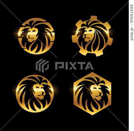 Golden Lion Vector Signのイラスト素材 [90661688] - PIXTA
