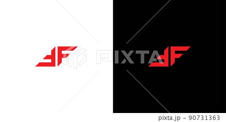 Unique and modern FF initials logo designのイラスト素材 [90731363] - PIXTA
