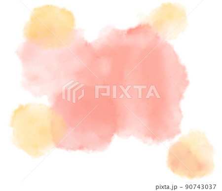 Roses pink red yellow orange pastel color...のイラスト素材 [90743037] - PIXTA