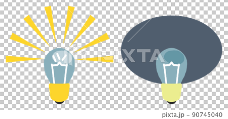 Shining LED light and a light bulb that is cut... - Stock Illustration ...