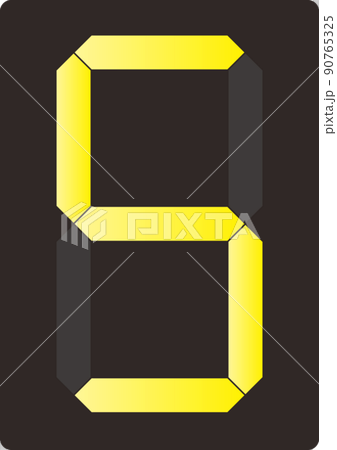 Digital number 5 - Stock Illustration [90765325] - PIXTA