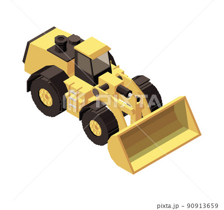 Slim Mining Bulldozer Compositionのイラスト素材 [90913659] - PIXTA