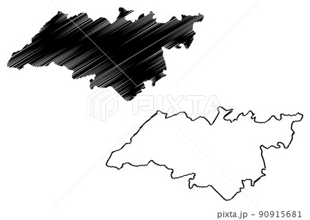 Shopian district (Jammu and Kashmir union...のイラスト素材 [90915681] - PIXTA