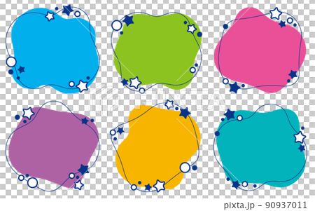 Loose and distorted shape pop star pattern... - Stock Illustration ...