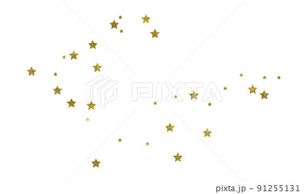 gold stars scattering cut outのイラスト素材 [91255131] - PIXTA