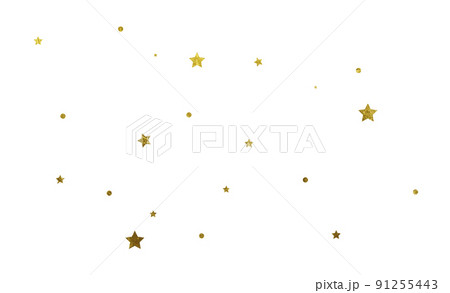 gold stars scattering cut outのイラスト素材 [91255443] - PIXTA