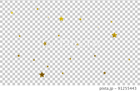gold stars scattering cut outのイラスト素材 [91255443] - PIXTA