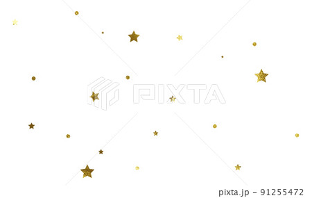 gold stars scattering cut outのイラスト素材 [91255472] - PIXTA