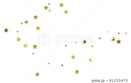 gold stars scattering cut outのイラスト素材 [91255473] - PIXTA