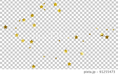 gold stars scattering cut outのイラスト素材 [91255473] - PIXTA
