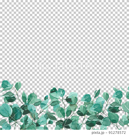 Watercolor paint pale color leaves bleeding - Stock Illustration ...