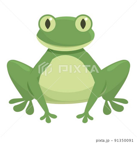 small animated frog